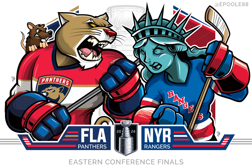 Nhl Playoffs Mascot Art By Eric Poole Toronto's Sports Teams