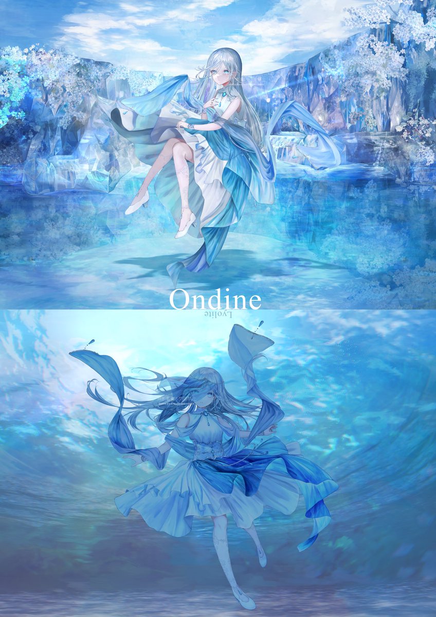 お知らせ】Lyolite「Ondine」MVイラスト担当しました儚い水の世界が」|星彩のイラスト