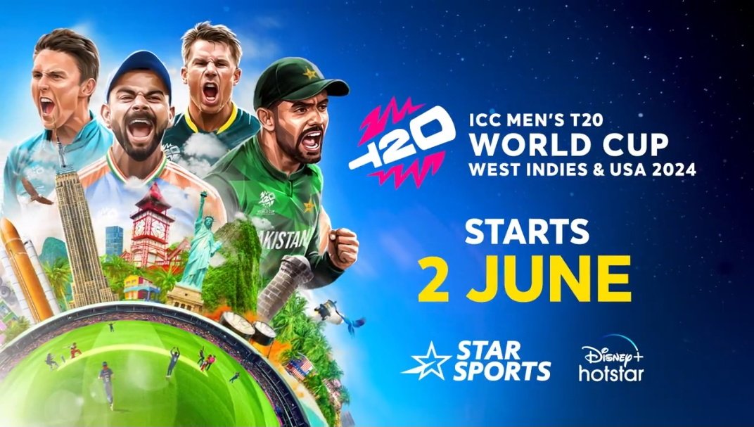 STAR SPORTS Promo poster for T20I World Cup 2024...!!! 🏆 - Thread from ...