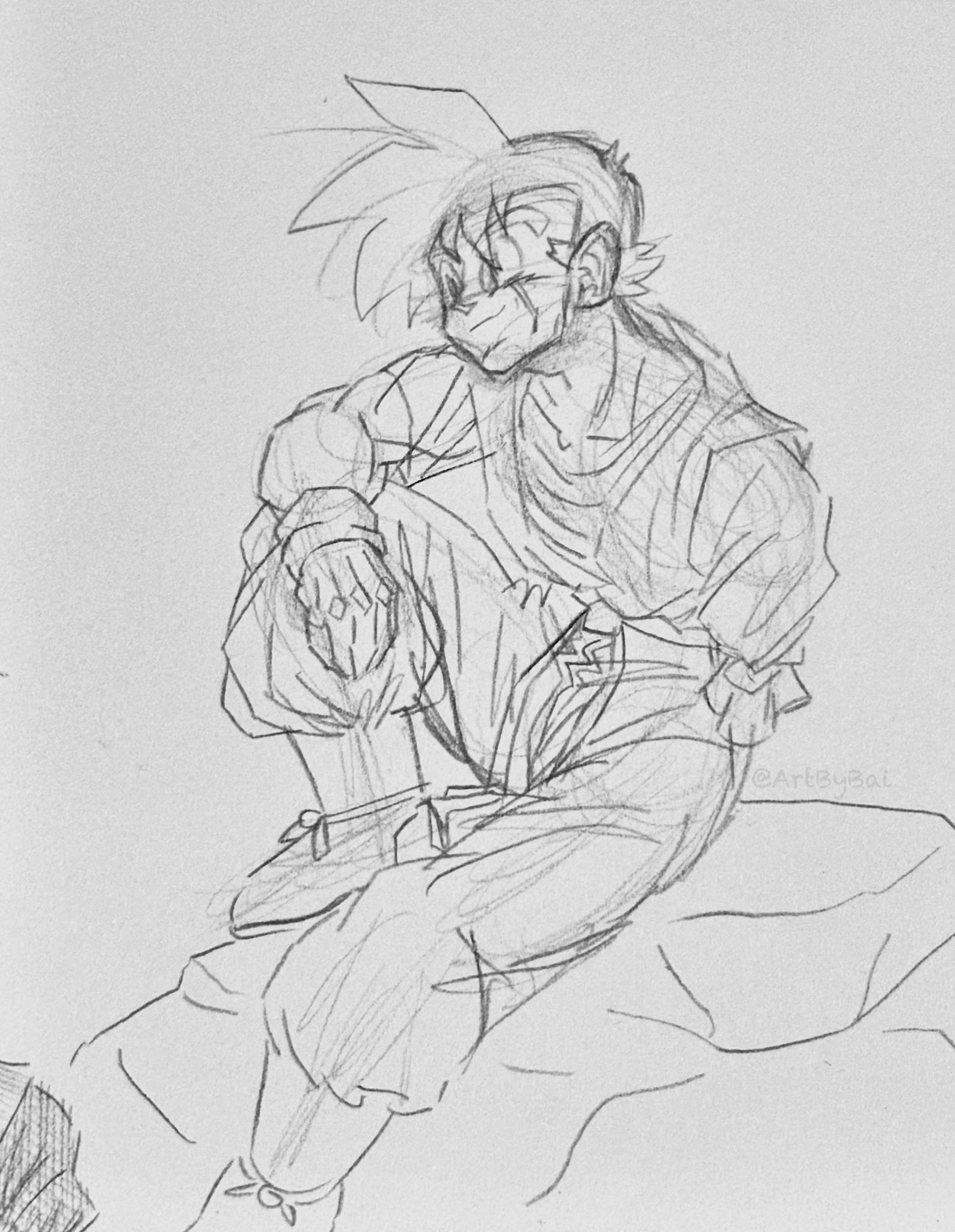 Future Gohan Drawing New Art Gohanks Ultra Instinct Sign🔥 Future