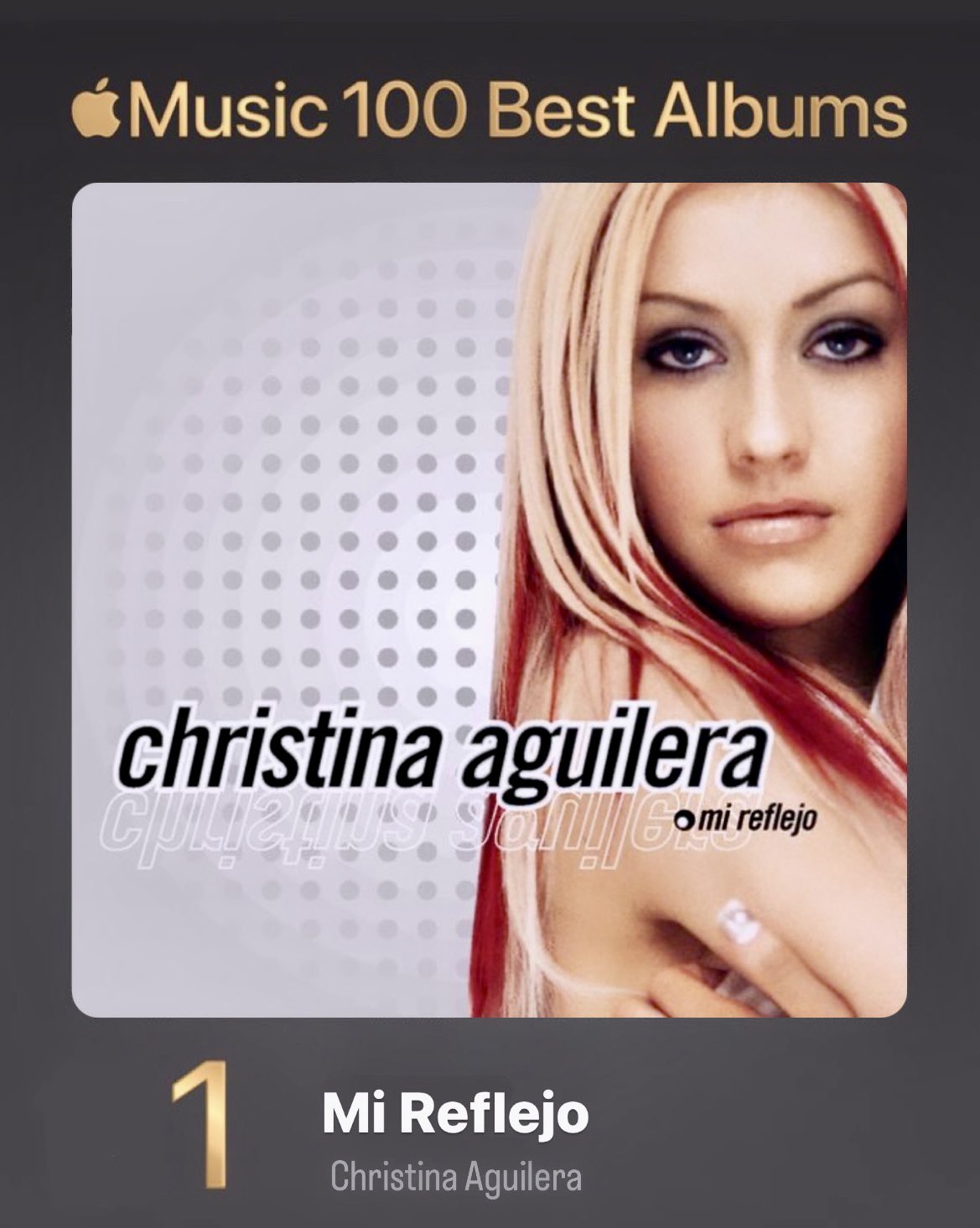 Christina Aguilera Mi Reflejo Album Cover Christina Aguilera – Mi
