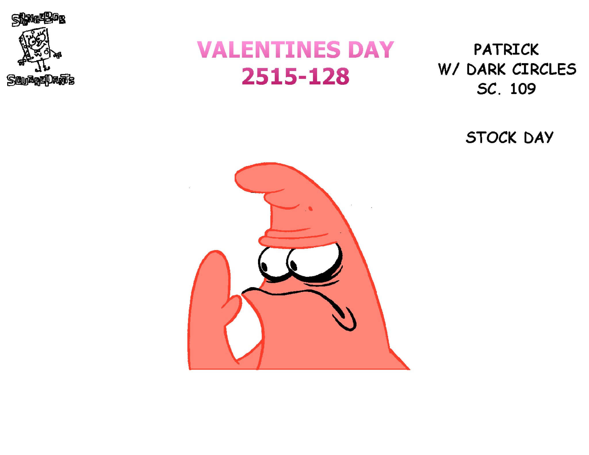 Patrick Star I Love You Face Patrick