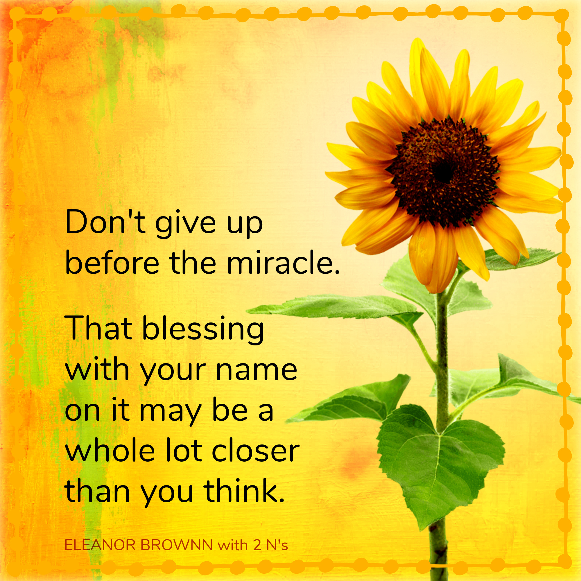 Miracle And Blessing Quotes