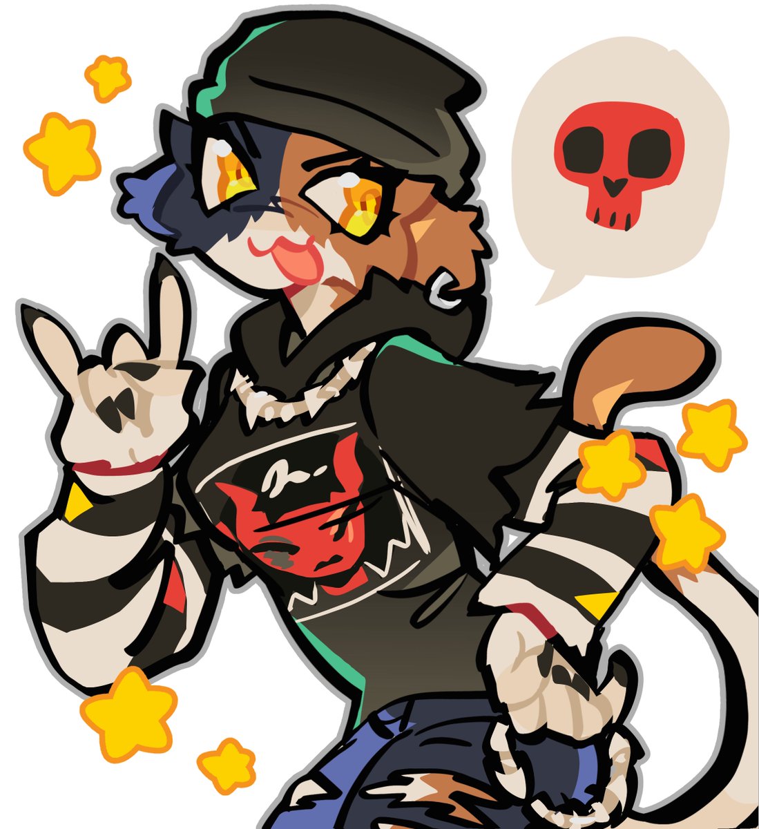 「meow skullz 」|o'five 😹のイラスト