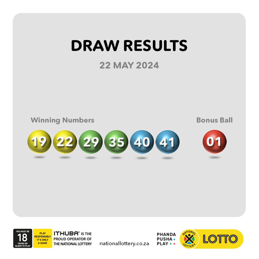 PhandaPushaPlay on X DrawResults for 22 05 24 are LOTTO 19 22 29 35 40 41 B 01 LOTTOPLUS1 05 09 19 27 29 32 B 42 LOTTOPLUS2 03 13 29 34 35 47 B 24 https t YkKbfKKwsW X