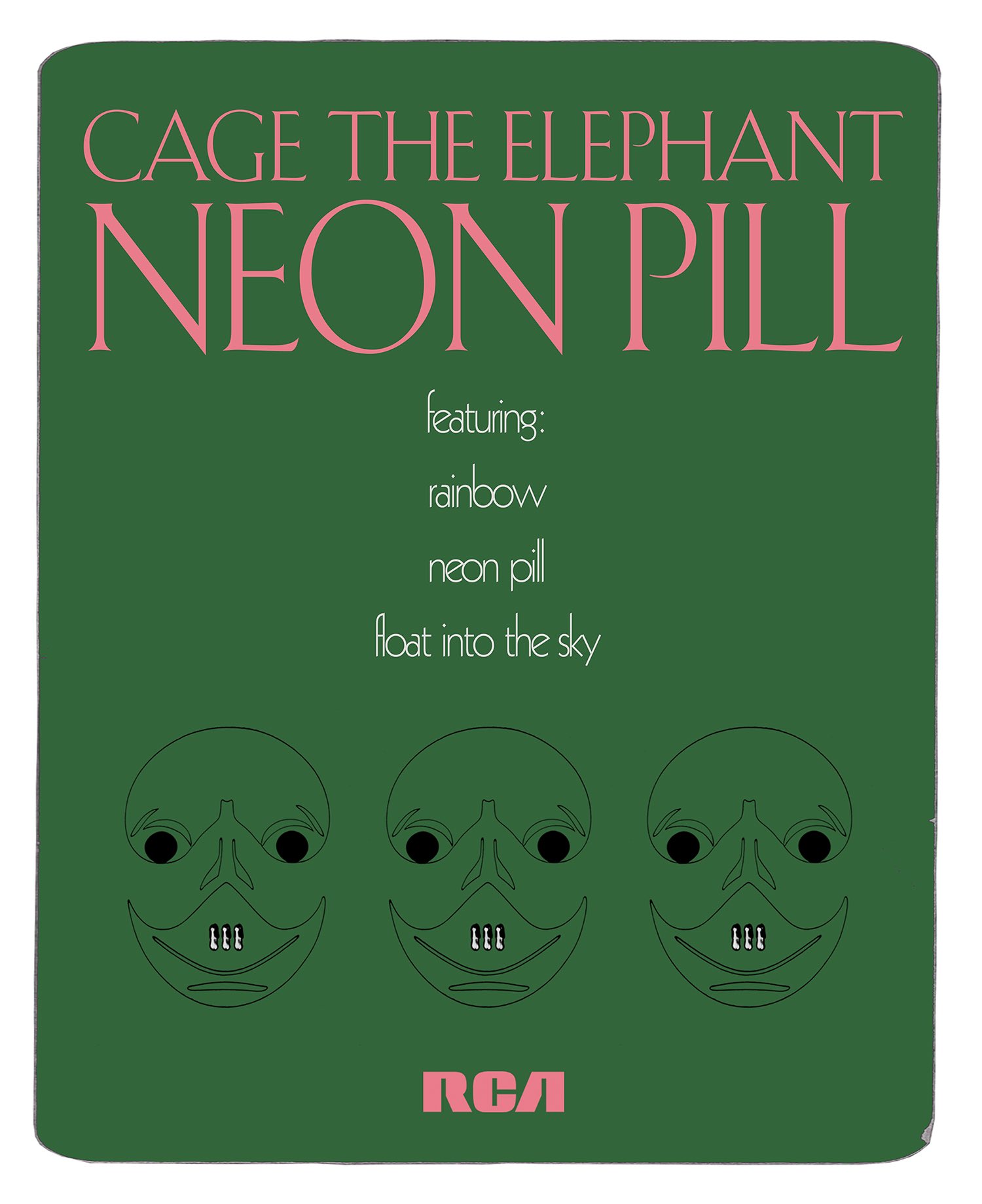 Cage The Elephant Logo Cage The Elephant Neon Pill (January 19th,