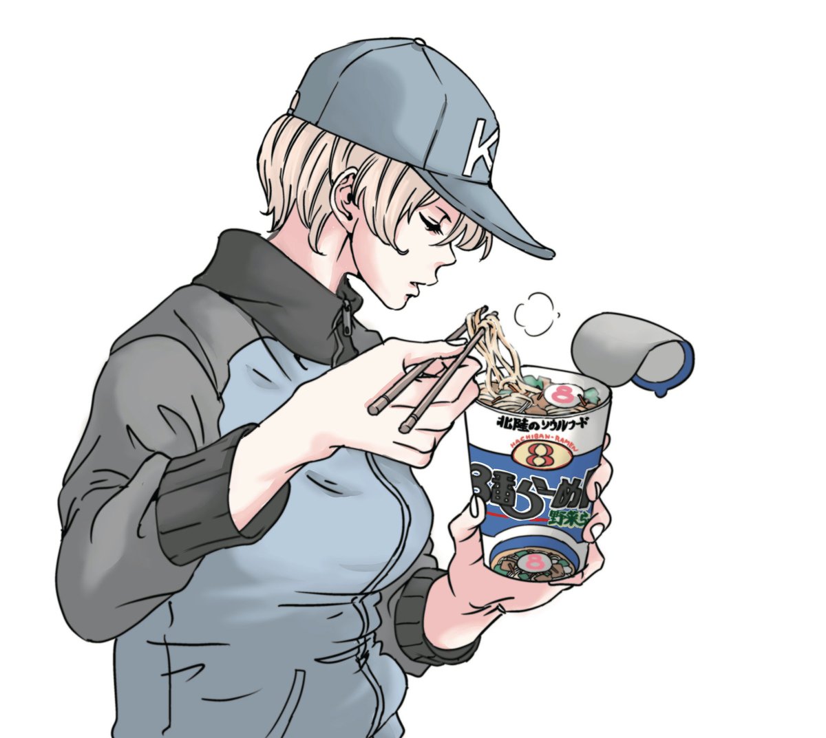 このタグを見た人は黙って食べ物を持ったキャラを貼る 」 Shu Skeb募集中 のイラスト
