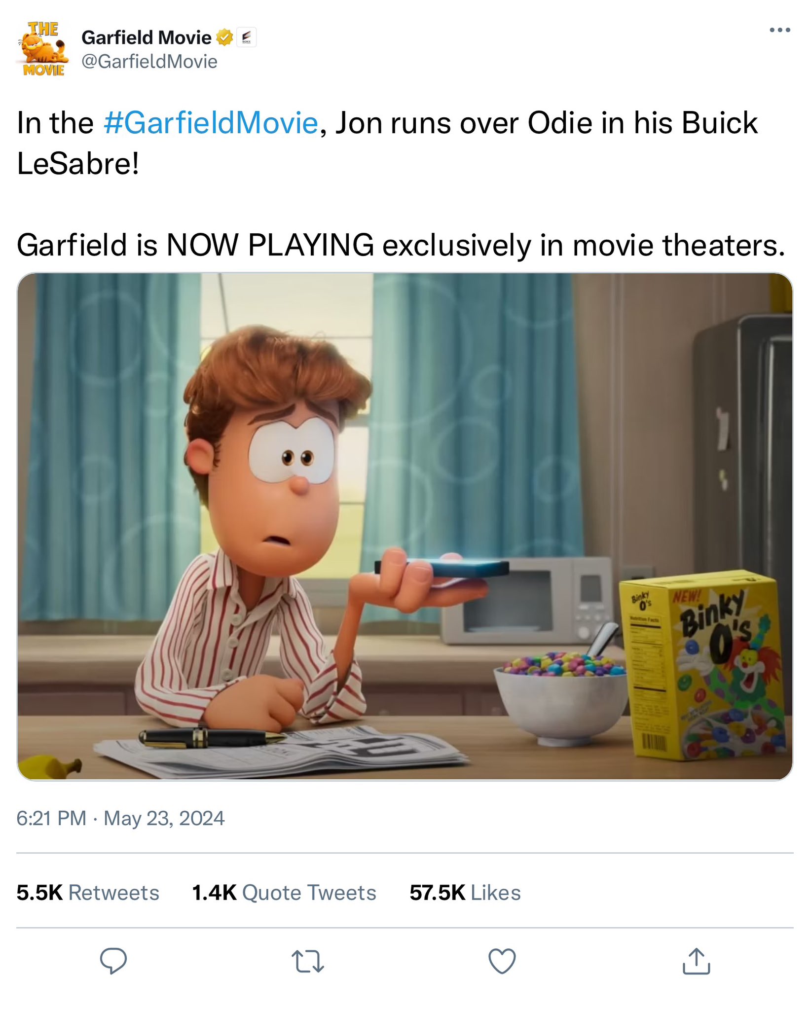Garfield Ted Eat Your Heart Out: Director Mark Dindal Serves Cinemas