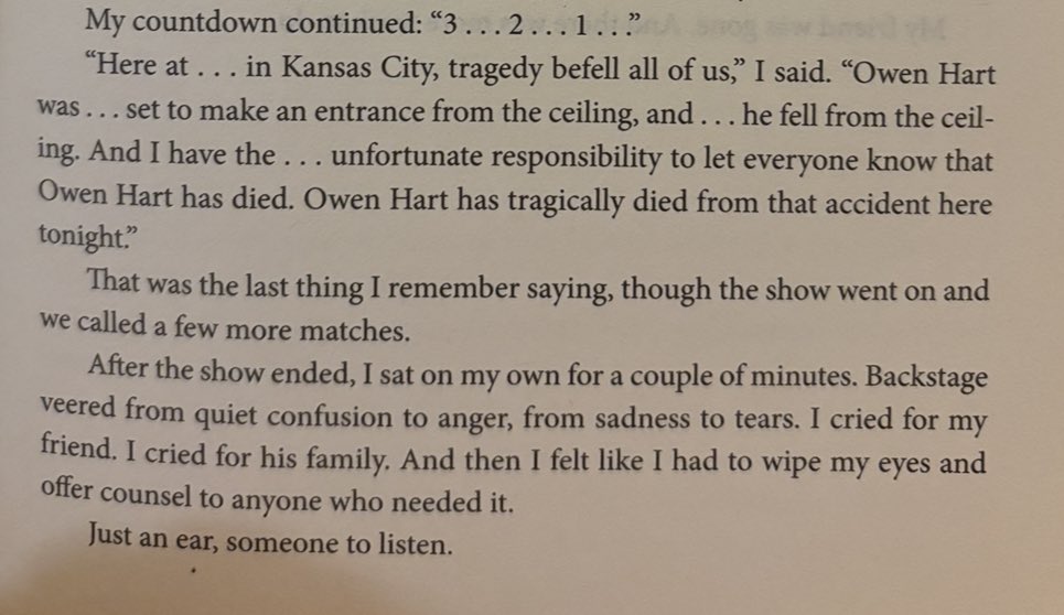 In his book, Jim Ross said that backstage after Over the Edge had ended ...