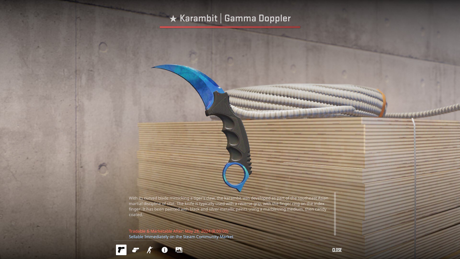 Karambit Gamma Doppler CS:GO | Karambit Gamma Doppler Emerald