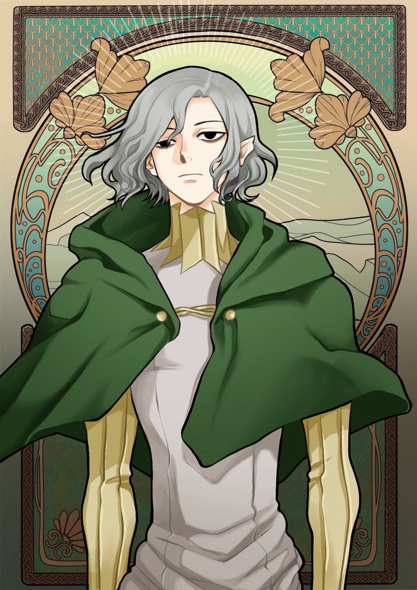 「I love captain Mithrun from Dungeon Mesh」|Roweinのイラスト