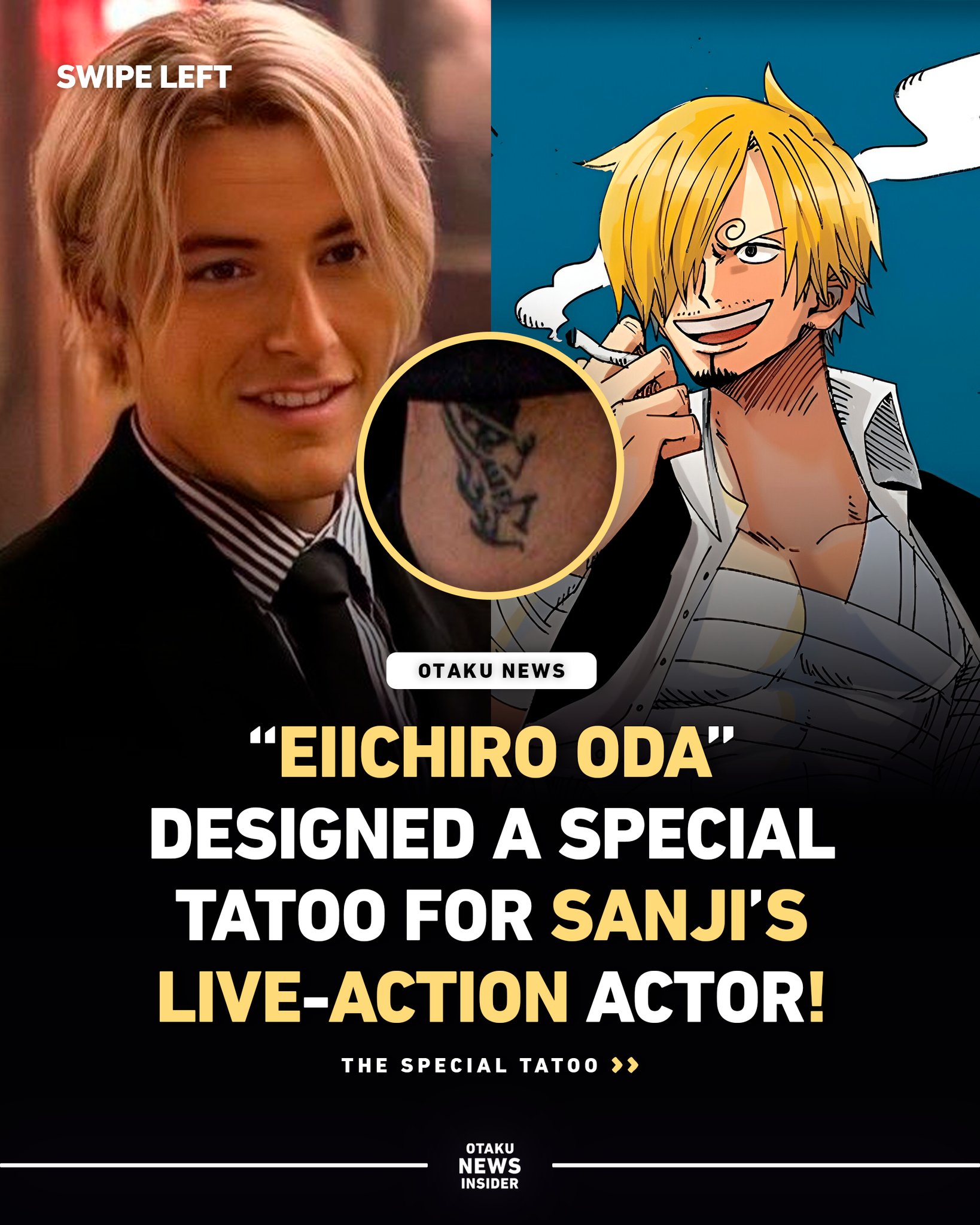 Oda Eiichiro Netflix's One Piece Star Reveals The Custom Cast Tattoos