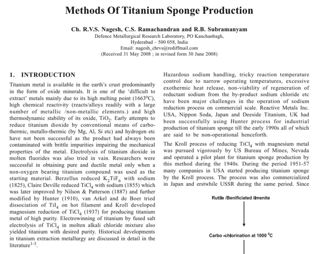 It's named after titans. It's our favourite space age material, used in ...