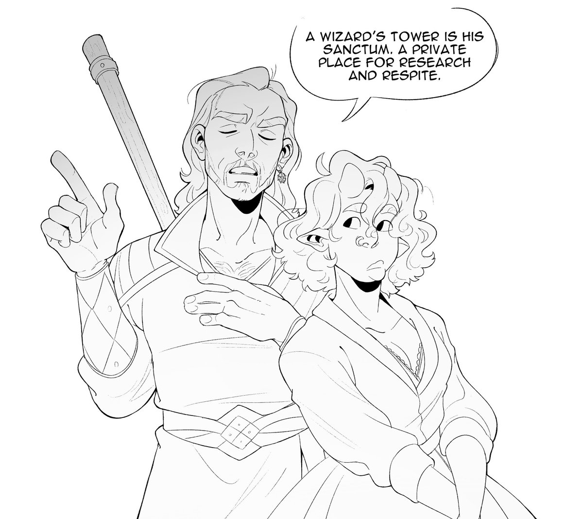 「Motivational gale sketches 」Aimee is tired and bi 💗💜💙の漫画