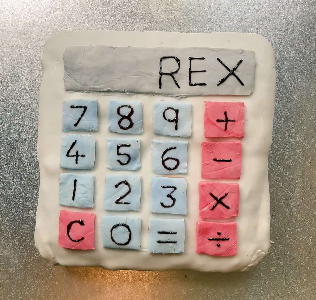 Calculator Birthday Cake