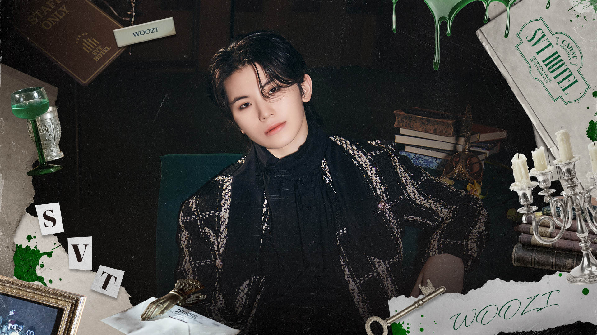 Black Svt Wallpaper Self Adhesive Vinyl Tile 600*300*1,5mm MARBLE