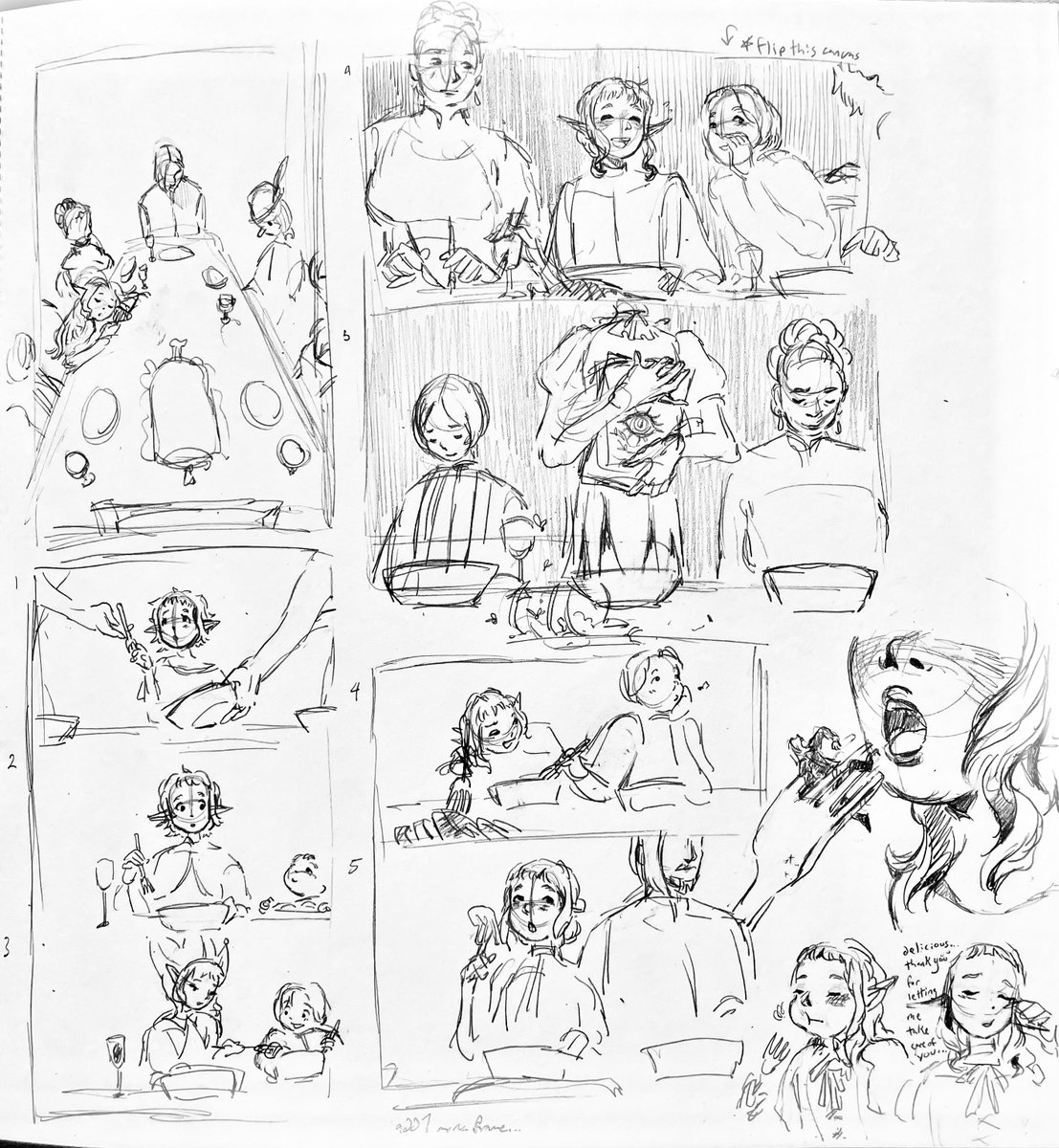 「i want to try making longer comics, maybe i'll finish these 」Akameliの漫画