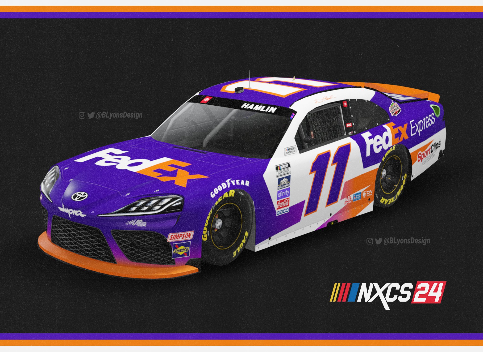 Fedex Nascar SPEEDY DELIVERY: FedEx, Nascar Authentics, Denny Hamlin