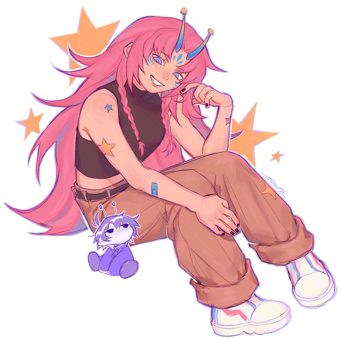 「alien ocs >>>>this were supposed to be q」|Marüのイラスト