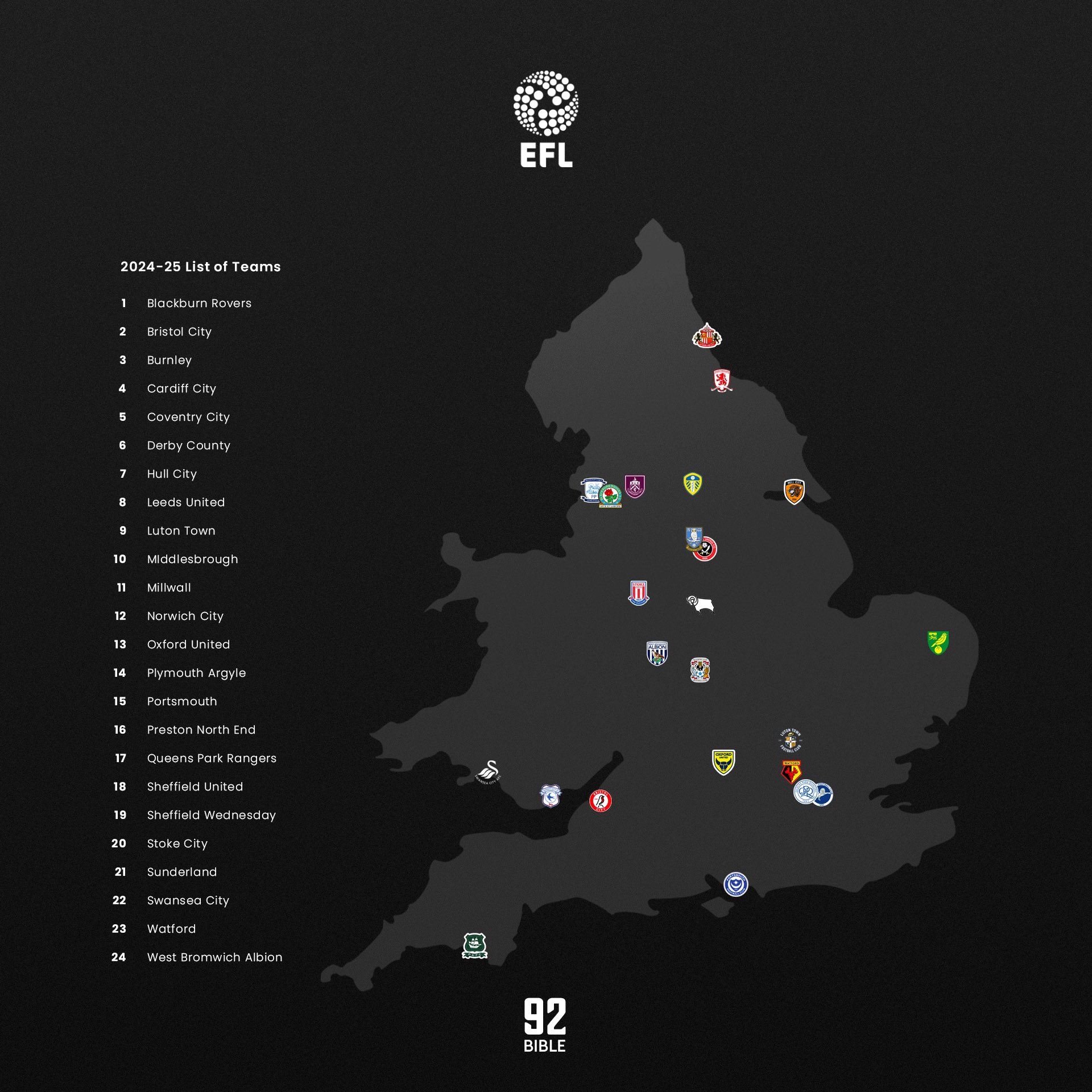 2017 Map Of English Premier League Teams Premier League Owners' World