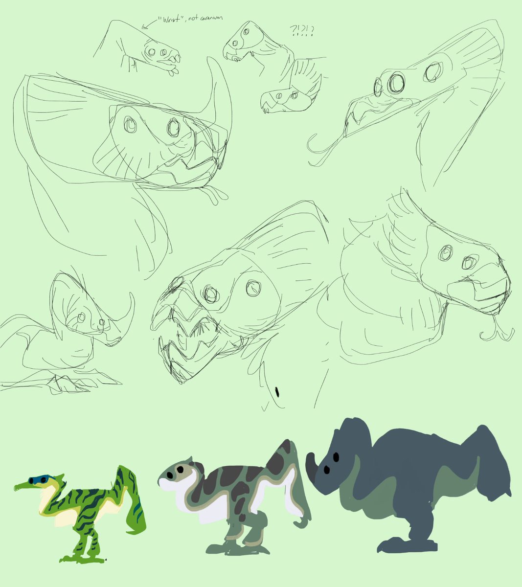 「Part two of how my characters see eachother. 」Dimetrodoneの漫画