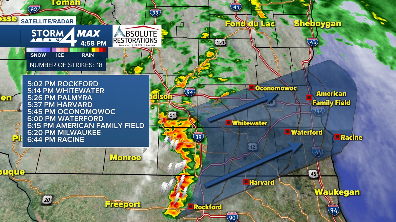 Rockford Weather Map Forecast: Freezing Rain Possible On Wednesday