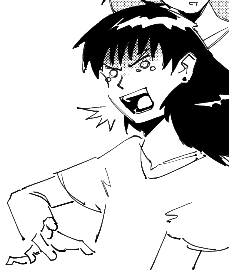「okay now look at this incredibly off model shinji i drew bec」elle mayaの漫画