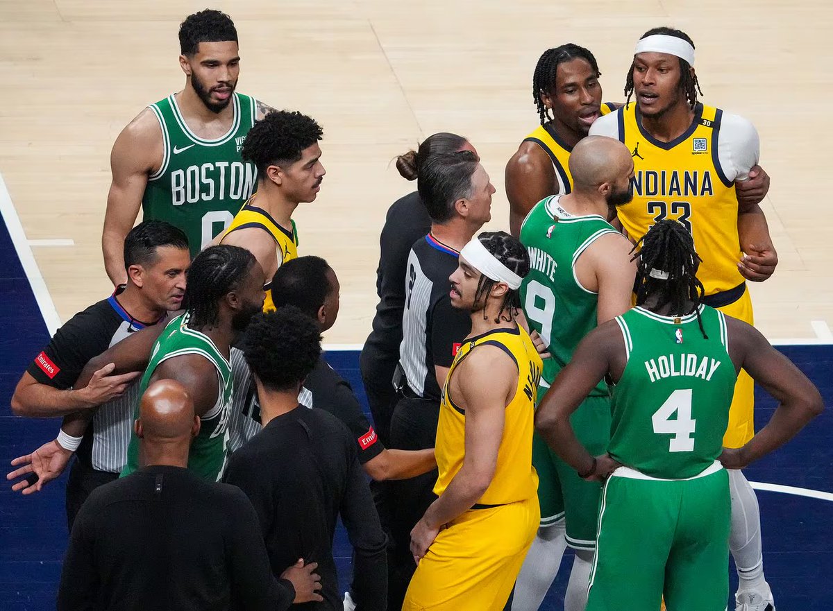 Jaylen Brown on the scuffle with Myles Turner: “Myles is a good kid ...