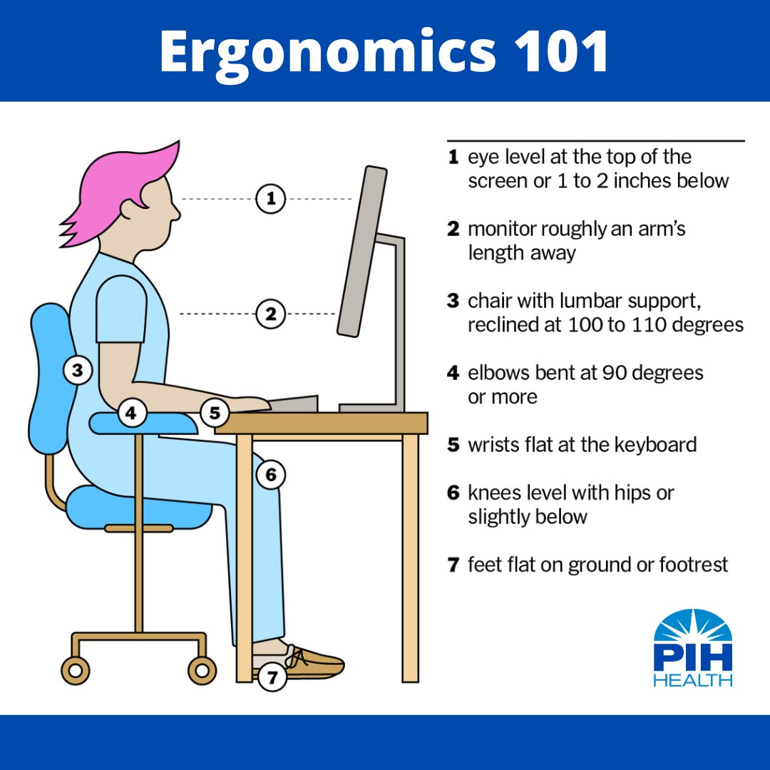 Examples Of Ergonomics Office Ergonomics Checklist Ergonomic Offices