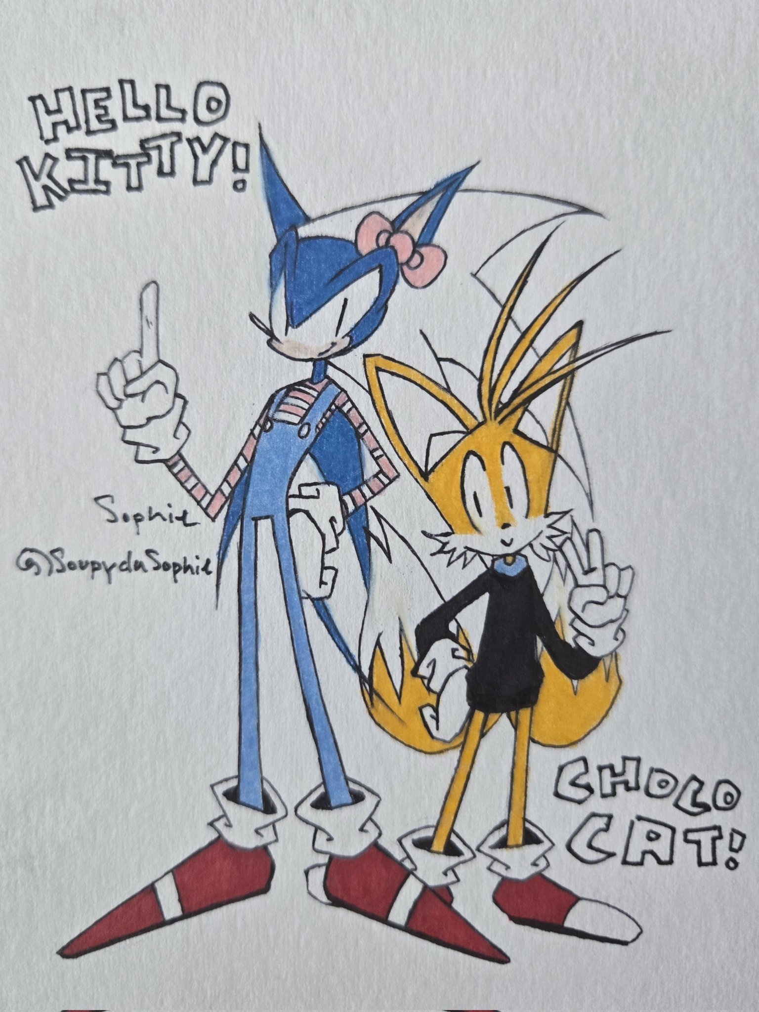 Hello Kitty Cholo Drawings Handmade Custom Hello Kitty Traditional