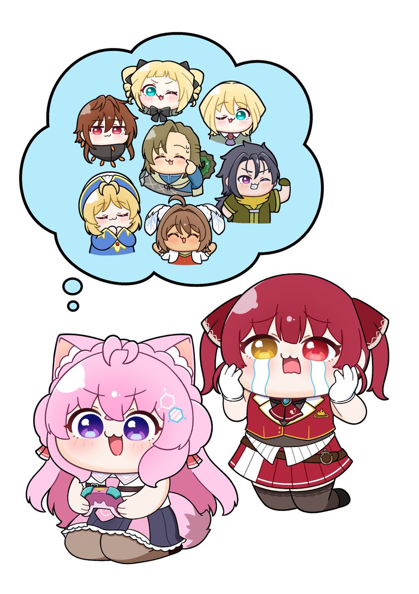 「マリこよ漫画「セカンドワールド」(1/2) #こよりすけっち #マリンのお宝 」もっちりおみそ@c105 月曜 東7 j-39bの漫画