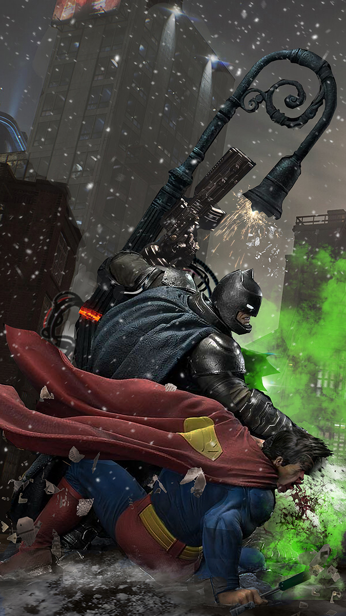 Dark Knight Returns Superman Fight BATMAN: HUNT THE DARK KNIGHT #4