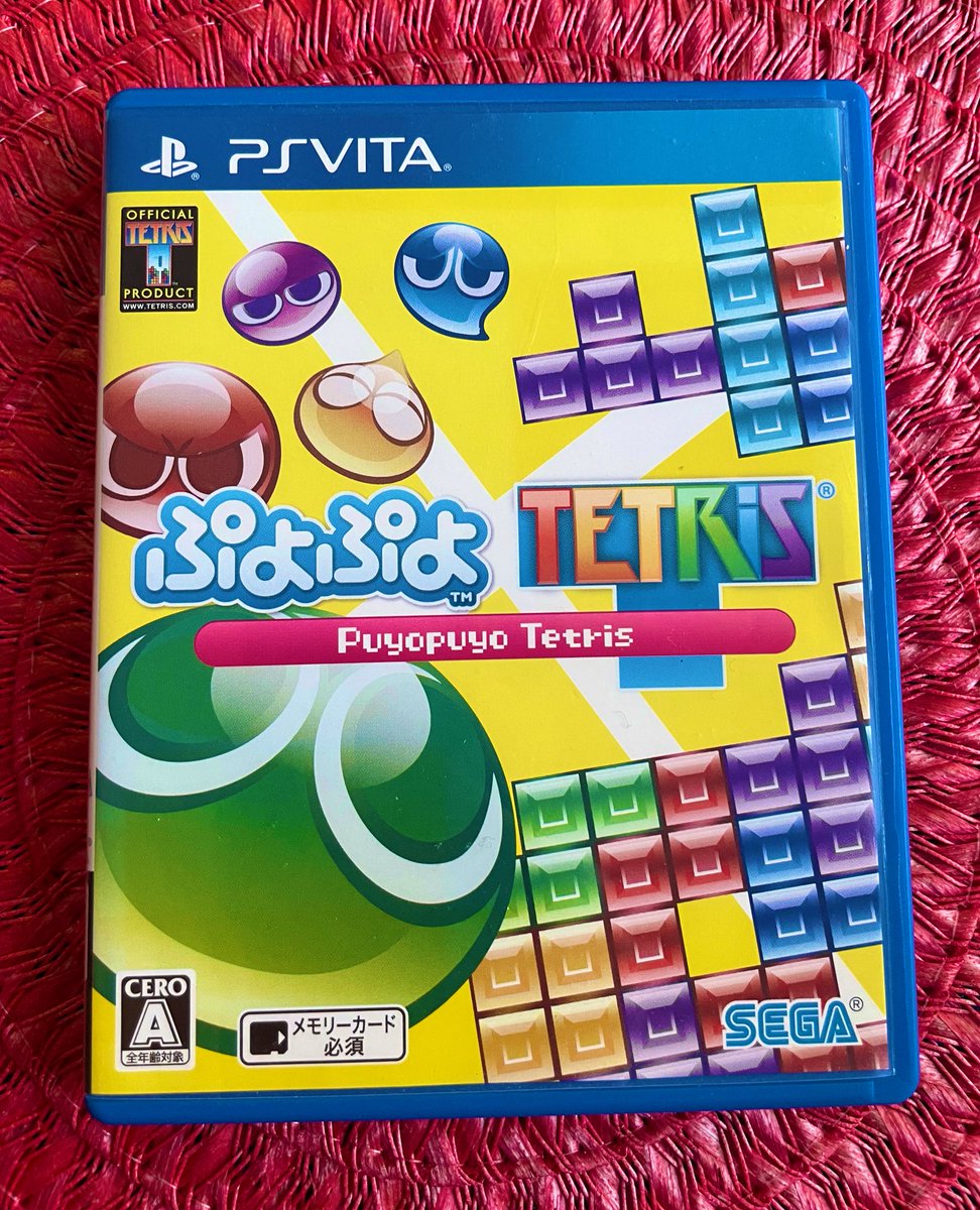 Jawmuncher on X Was tired of not having a copy of Tetris for the Vita so bought yet another copy of Puyo Puyo X Tetris Now own Switch Vita WiiU XB1