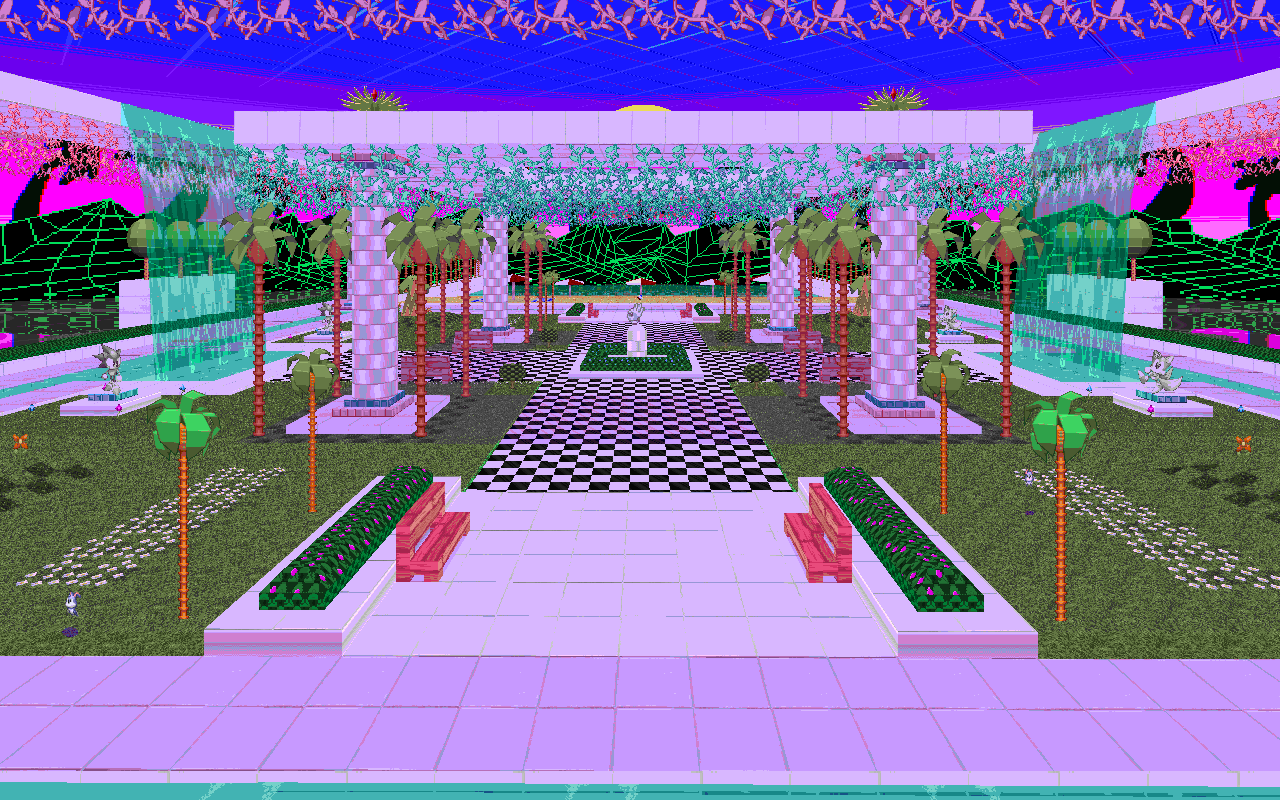 Vaporwave wedding | Honestweddingadvice.com