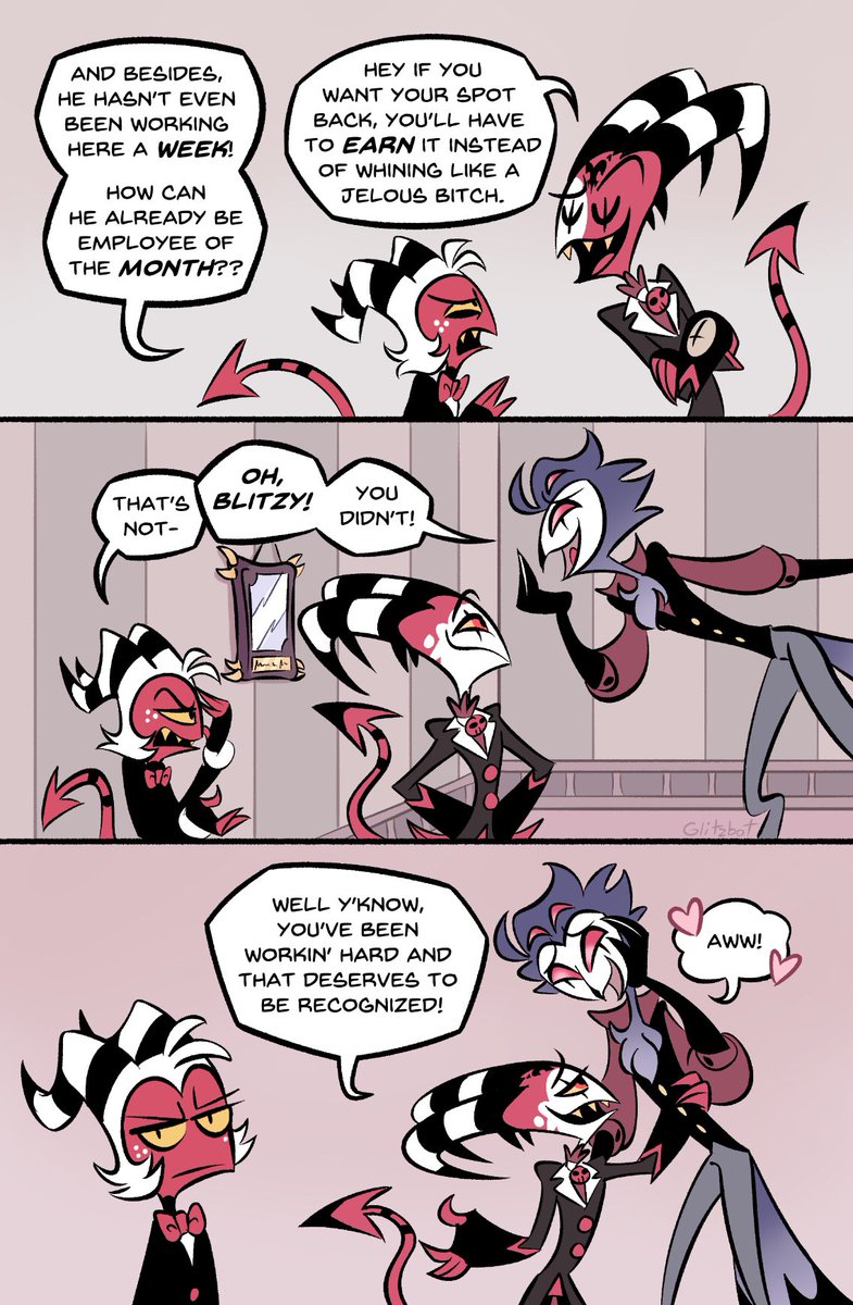 part 1/2) Stolas' second day working at I.M.P. #stolitz 」glitzbot の漫画