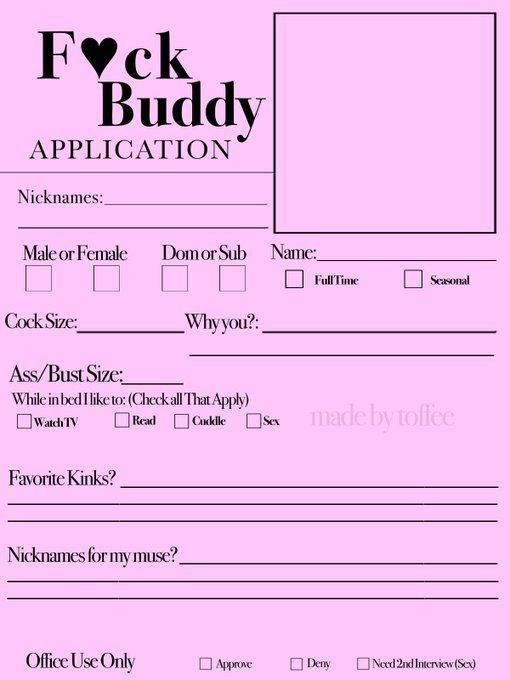 Cuddle Application Blank