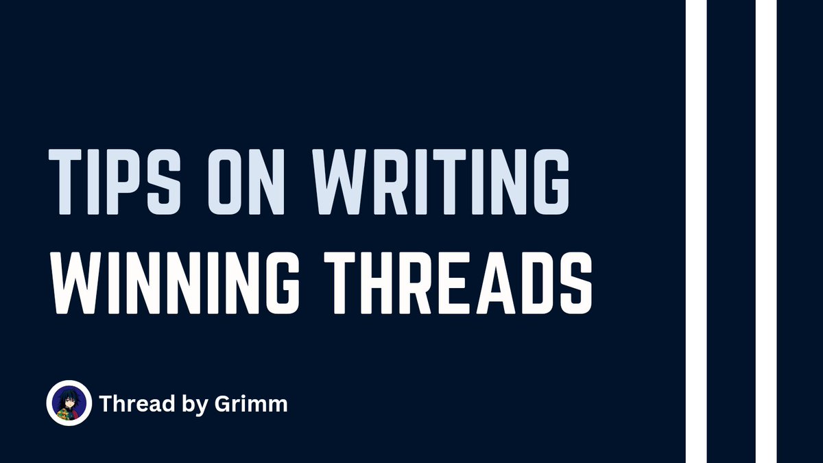 Winning thread contests is hard! But not impossible. Here are 5 tips ...
