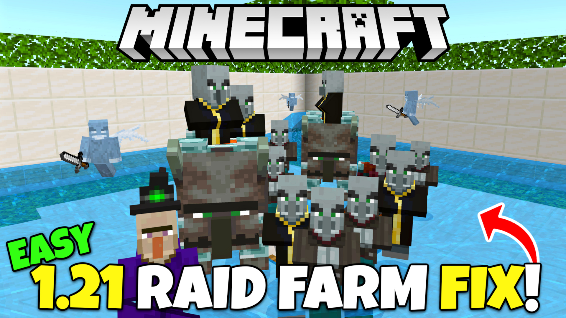 Simple Minecraft Raid Farm Built A Raid Farm In Test World, Fixed All