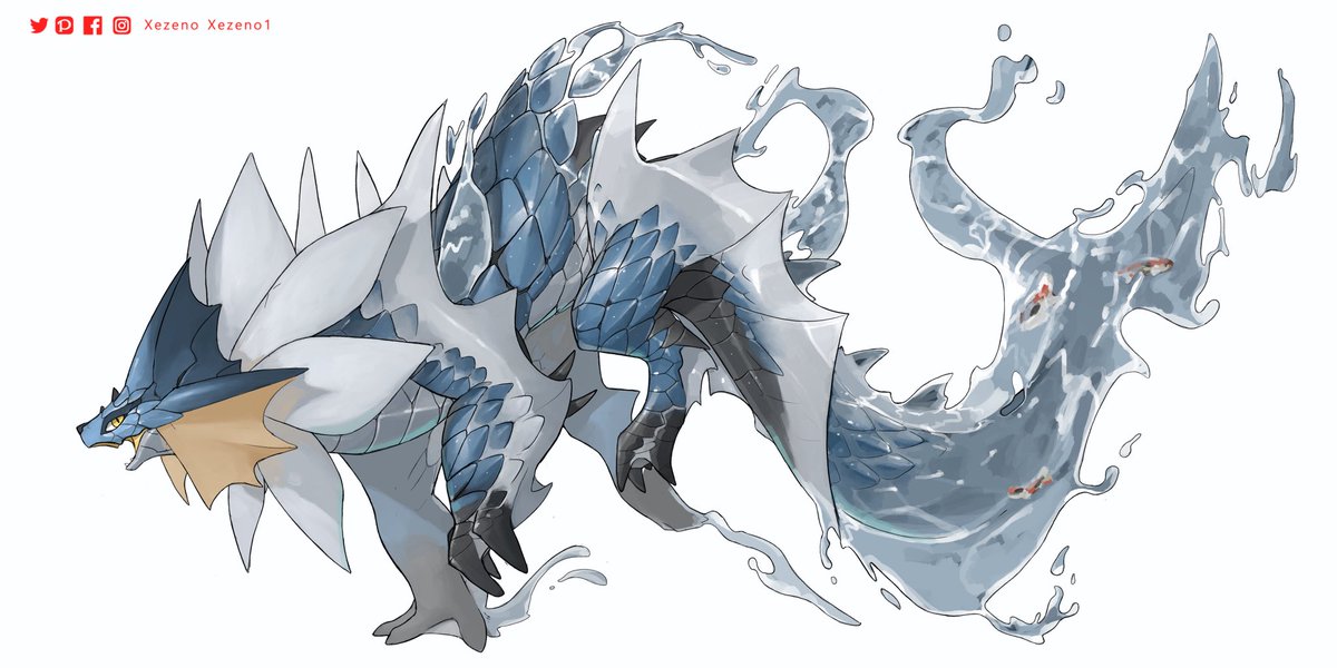 「Pokemon x Monster Hunter 」|Marcus Hiiのイラスト