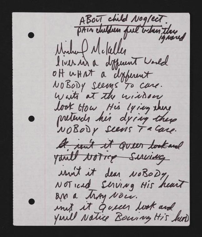 Michael Jackson Handwriting Michael Jackson Memorial Close Up. Apollo