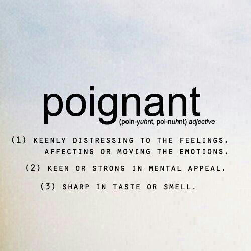 Poignant Definition POIGNANT: Synonyms And Related Words. What Is