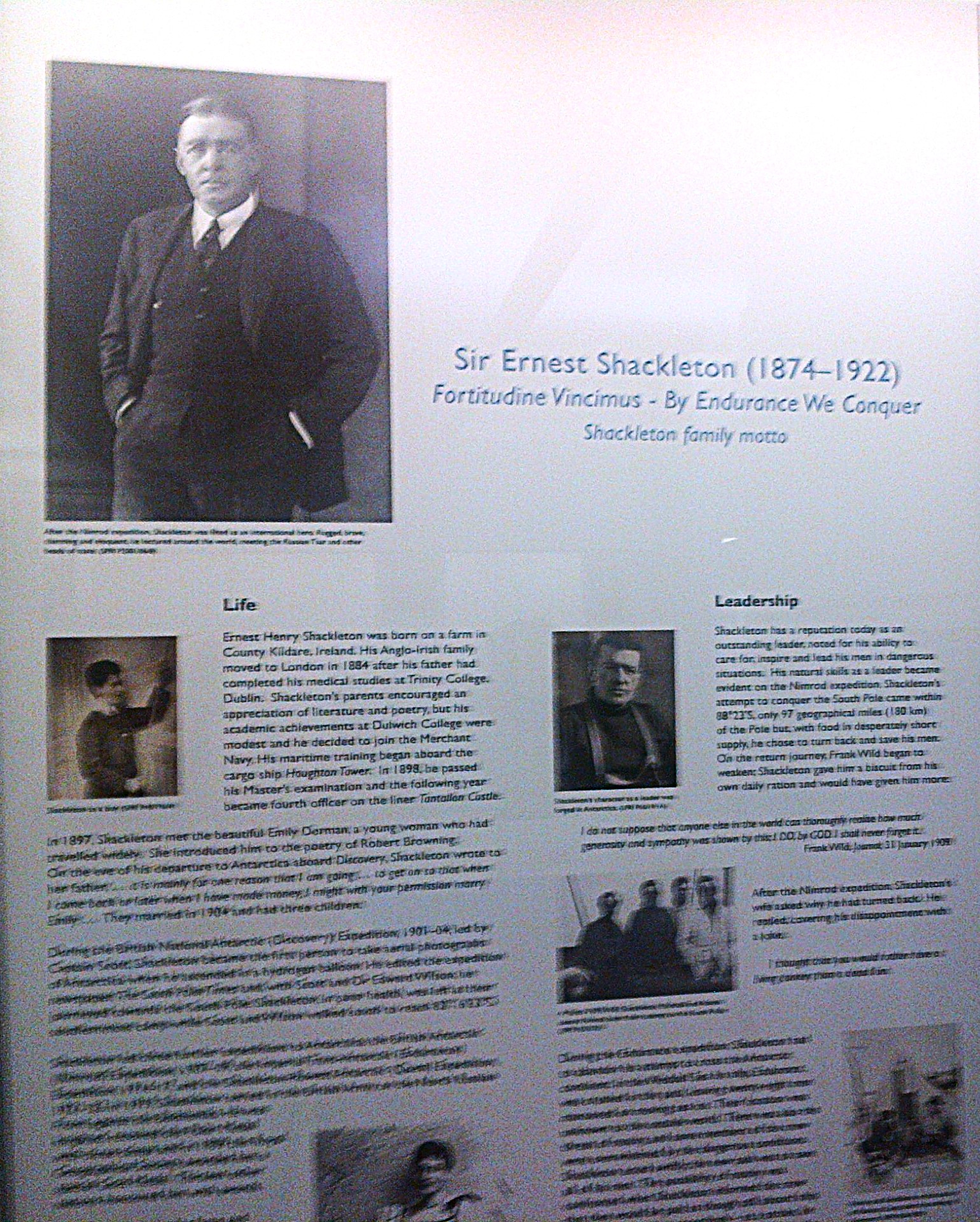 Sir Ernest Shackleton Quotes Ernest Shackleton's Grave Site | Poseidon
