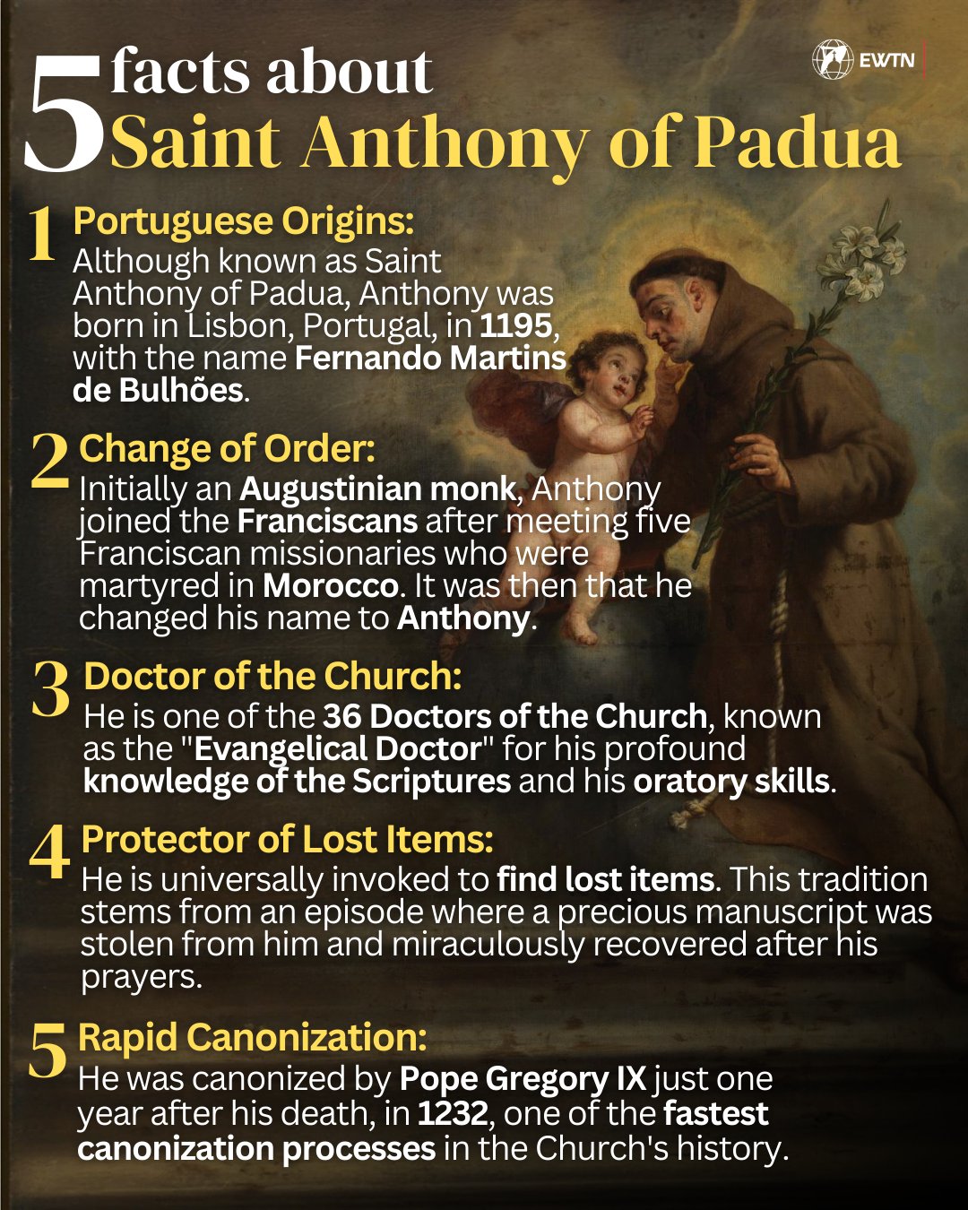 Infographic 6 Things You May Not Know About St Anthony