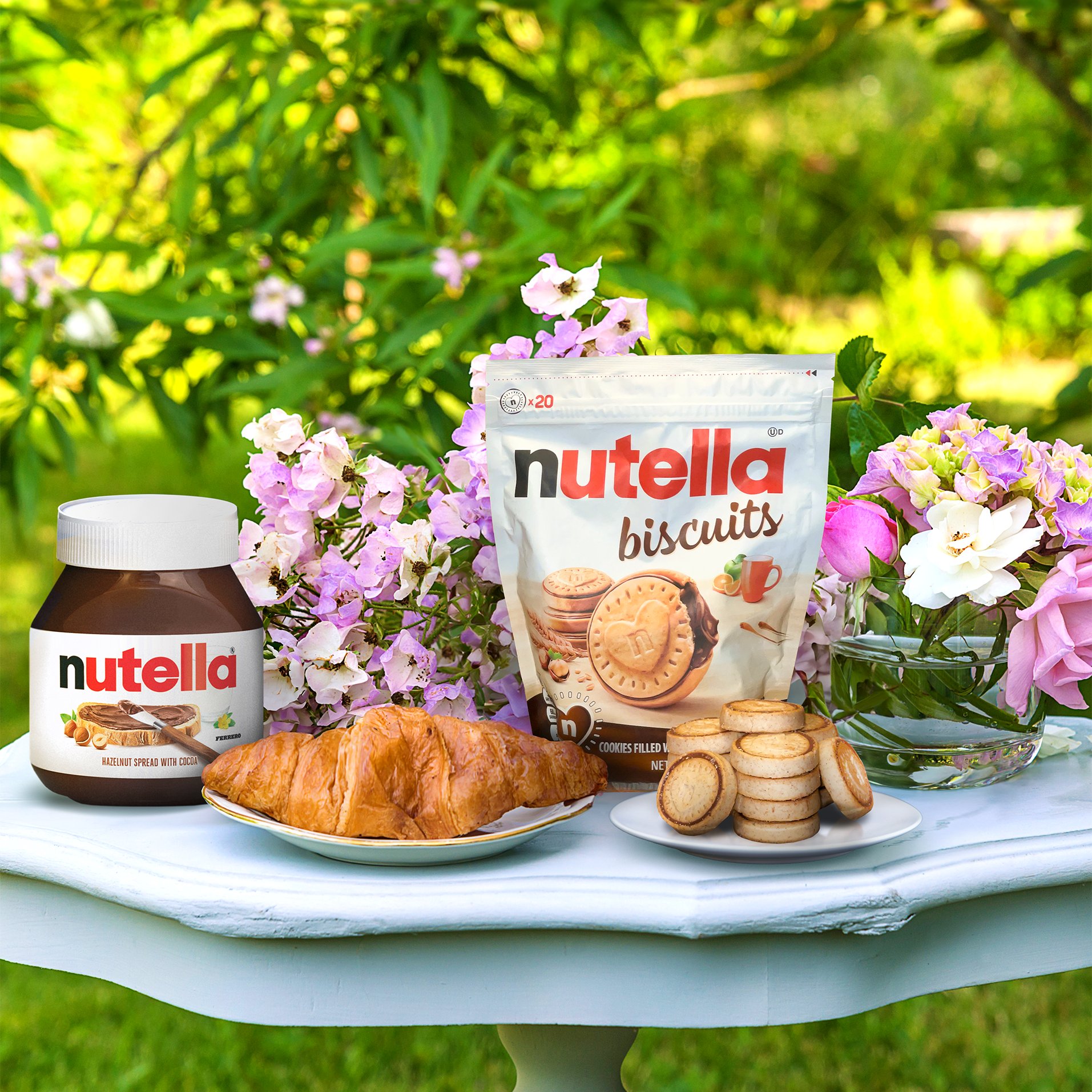 Nutella Tumblr Fluffy Mini Pancakes With Nutella, Raspberry And