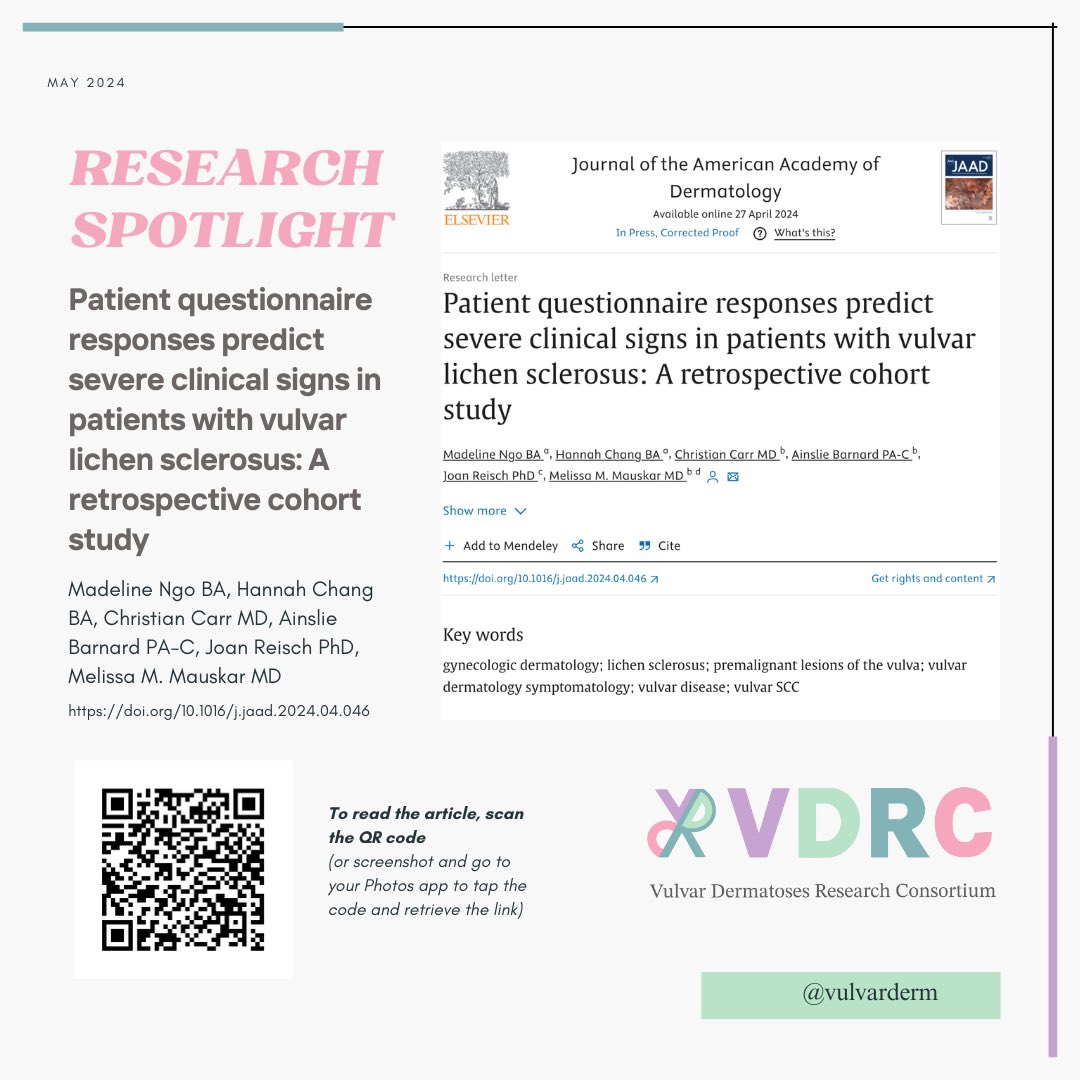 Vulvar Dermatoses Research Consortium (VDRC) (@vulvarderm) / Posts / X