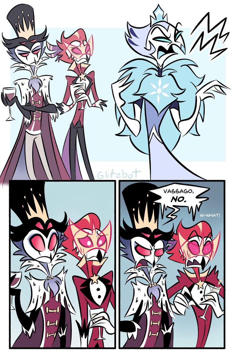 part 1/2) Stolas' second day working at I.M.P. #stolitz 」glitzbot の漫画