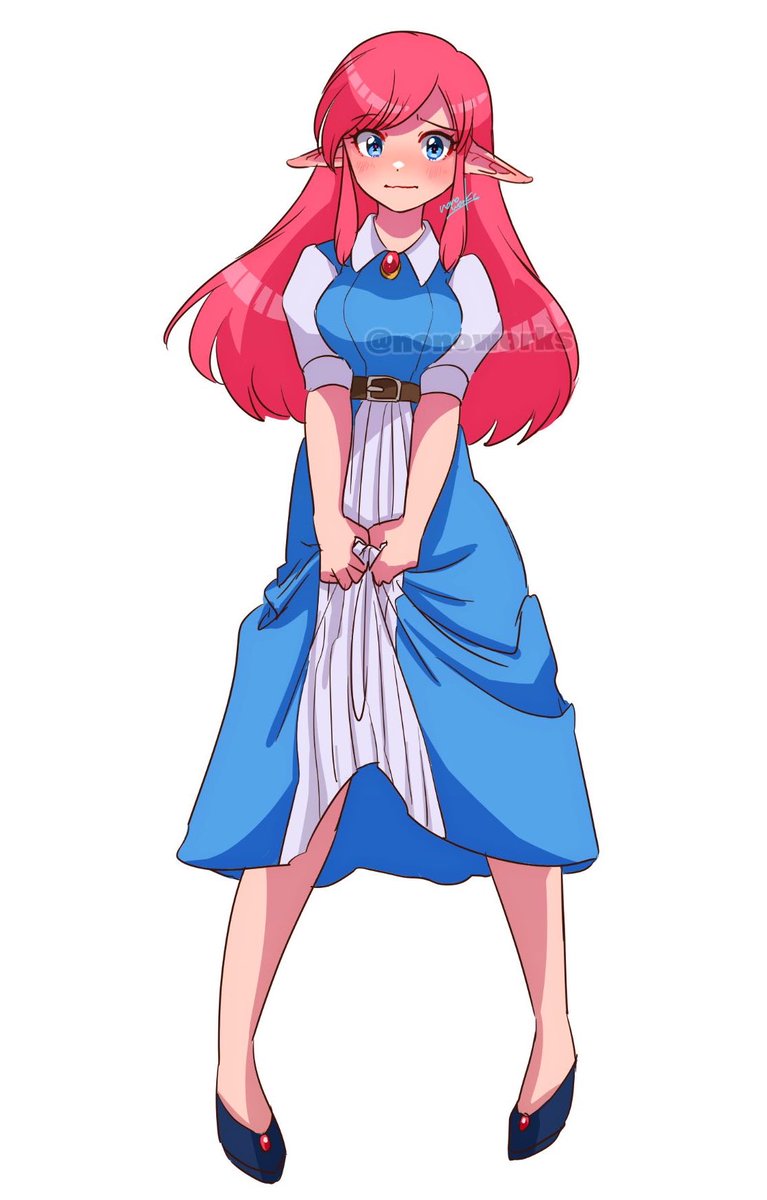 「Zelda's dress × Pink Link 」|🐥nonoのイラスト