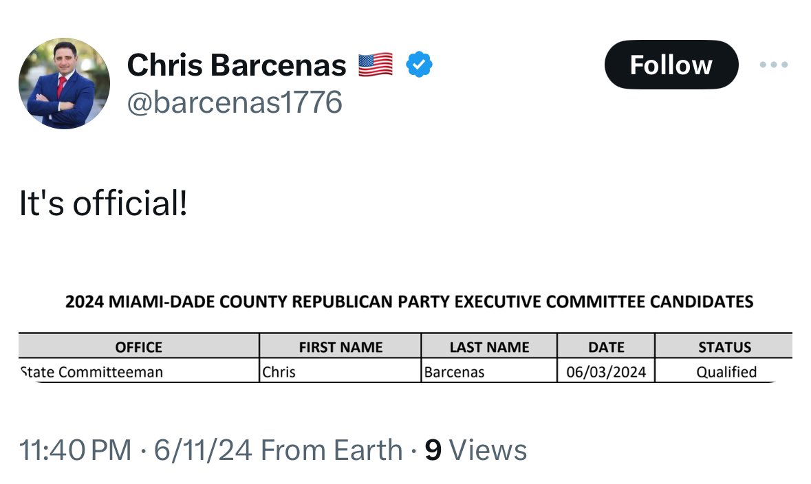Meet the man currently nominated for a Florida State GOP Committeeman ...