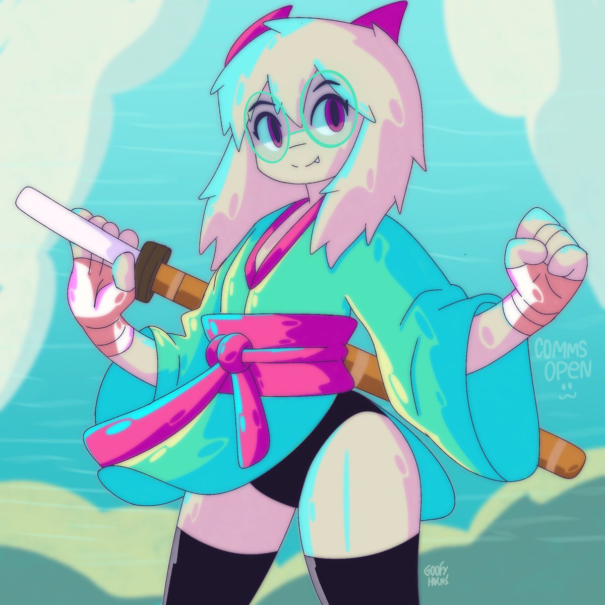 training time #ralsei #deltarune (tysm for the support^^) https://t.co ...