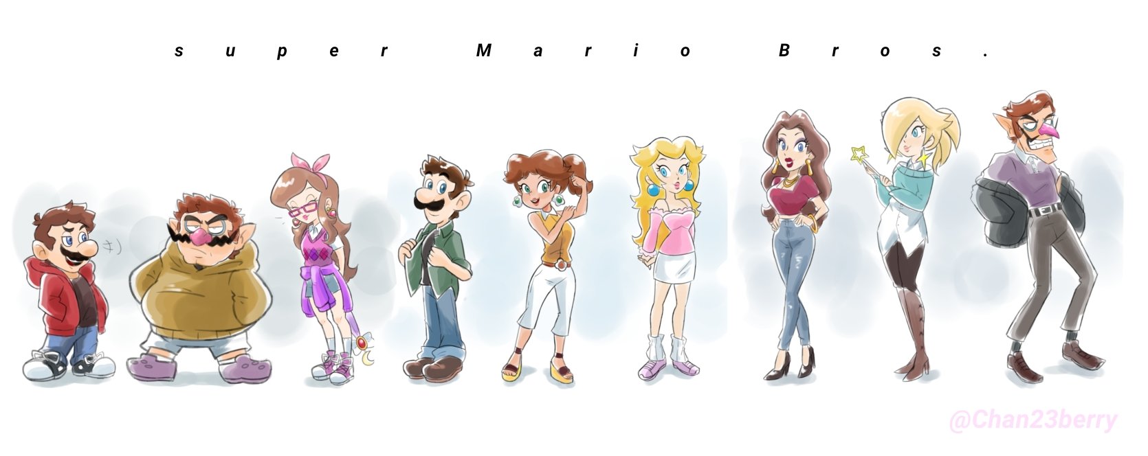 Mario And Peach And Luigi And Daisy And Rosalina Mario And Friends